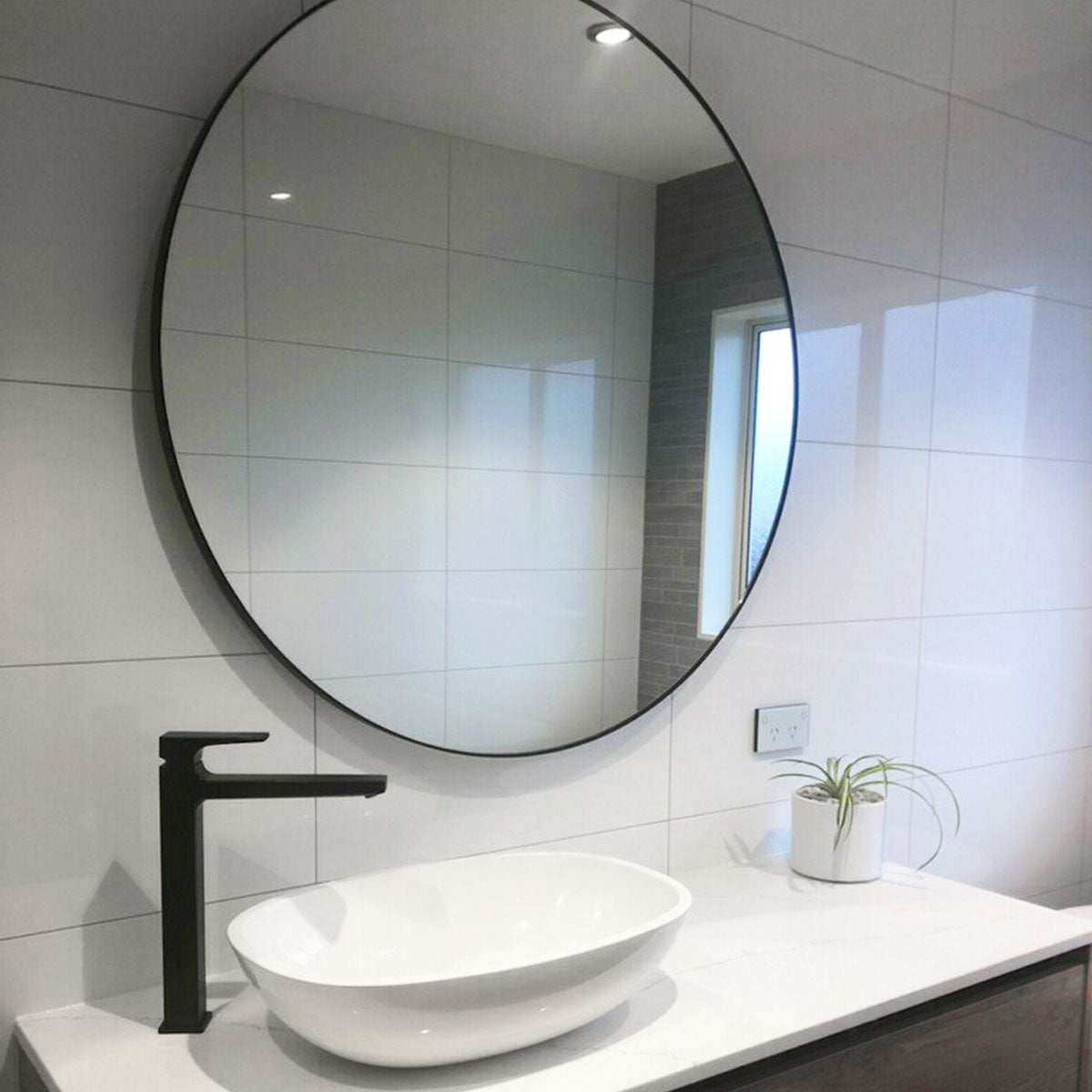 Circle / Round Frame Mirror– Haynes Glass