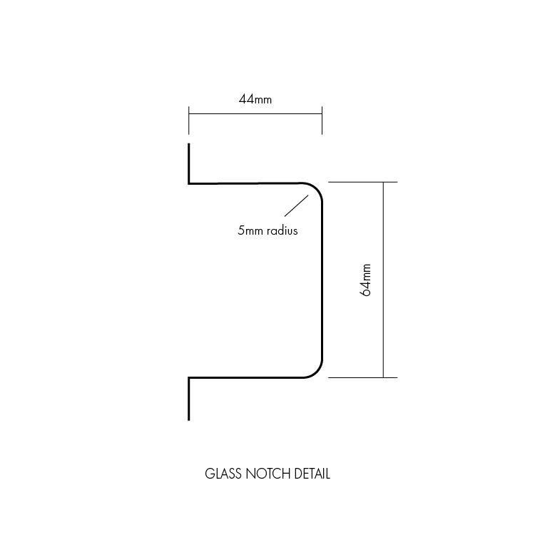 Brushed Nickel Shower Hinge– Haynes Glass